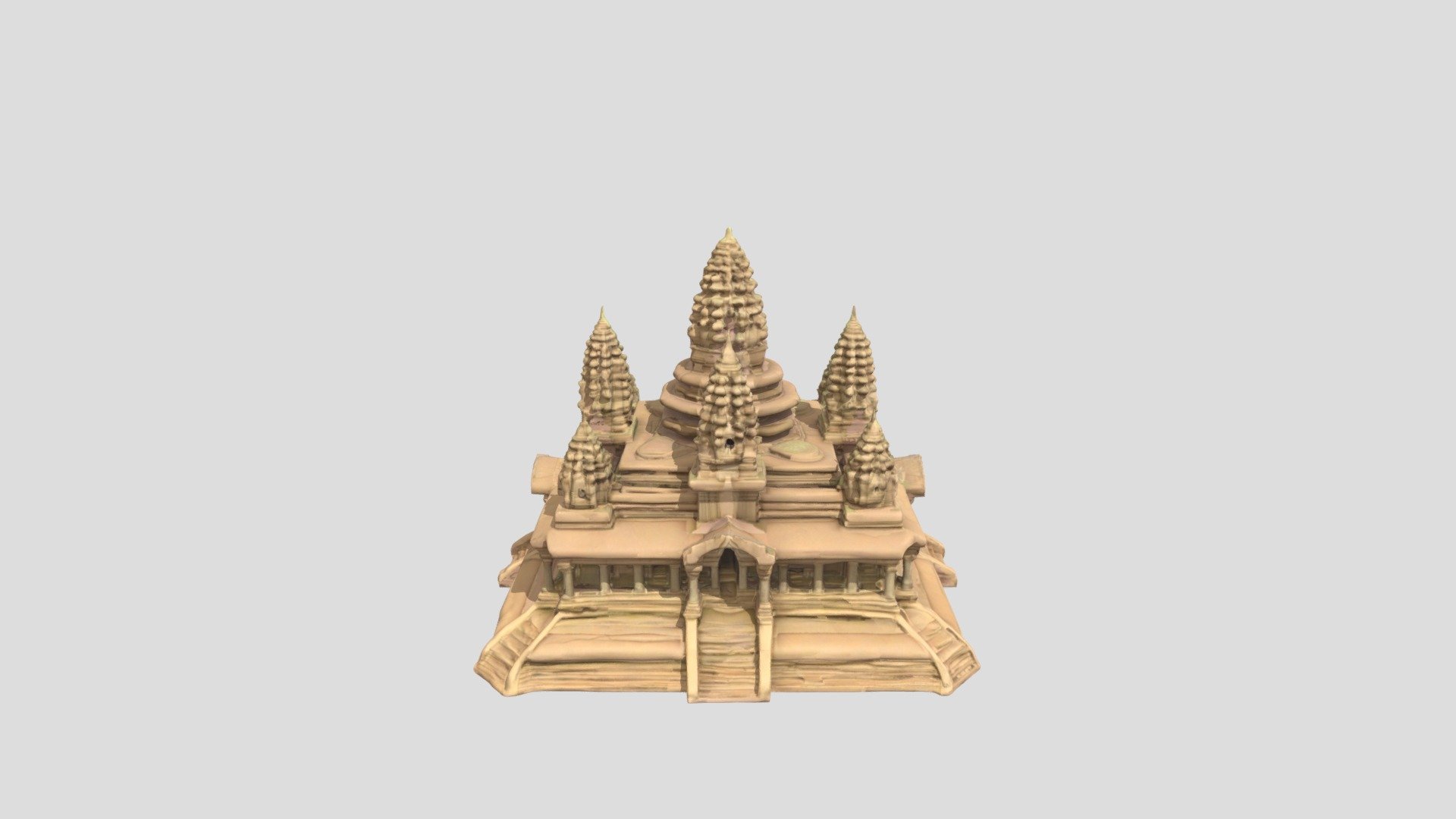 Angkor Wat temple in Cambodia. - Download Free 3D model by pangalvlogs [08965fc] - Sketchfab