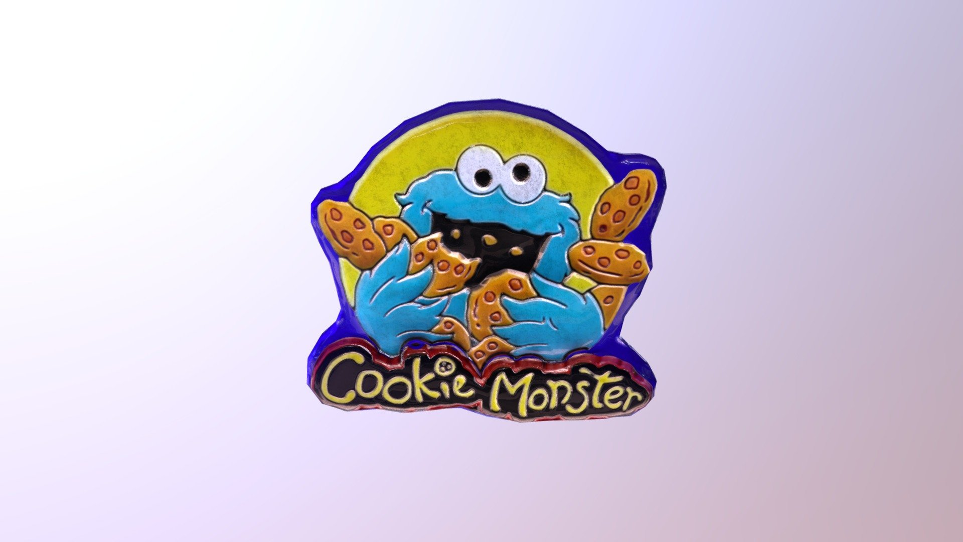Cookie Monster Magnet - Download Free 3D model by LoganInHD [089826e ...