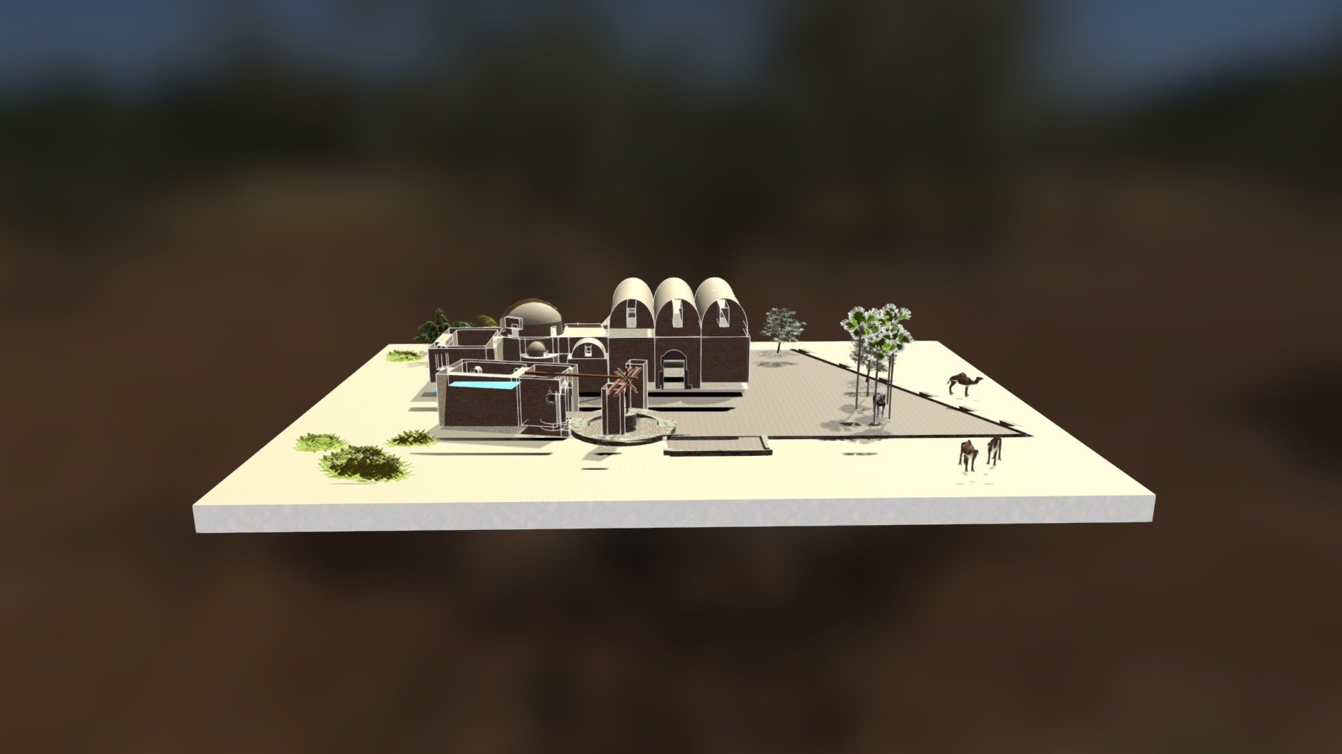 Qaser Amra 3D - 3D model by Muwafaq Al-Bataineh (@bataineh65) [0898c5e ...