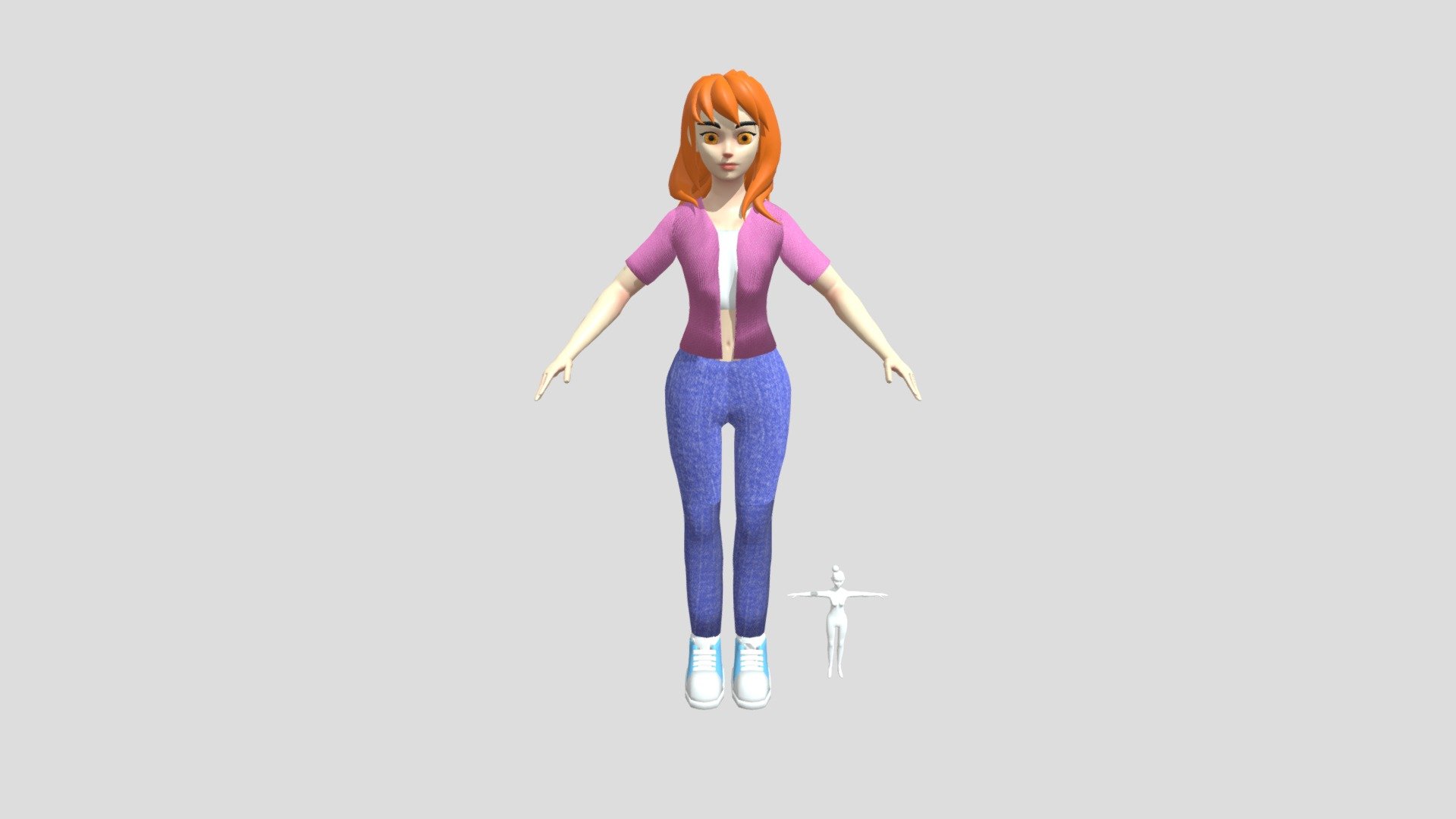 Low poly character - 3D model by BeisyBeigel [089f199] - Sketchfab