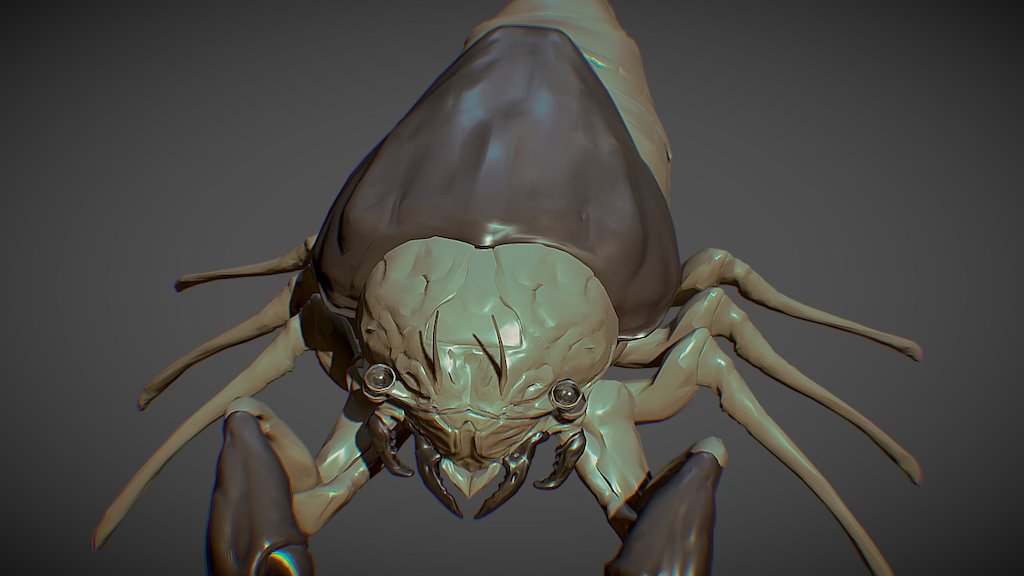 Insect Cicada Alien - 3D model by Jevgeny Seiler (@ndrakey) [08a3497 ...