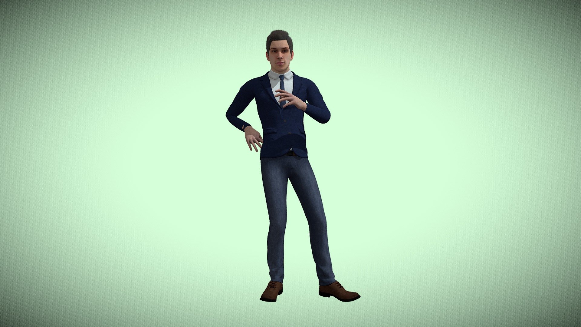 Loop Animation Talking Male Human Avatar - 3D model by LasquetiSpice ...