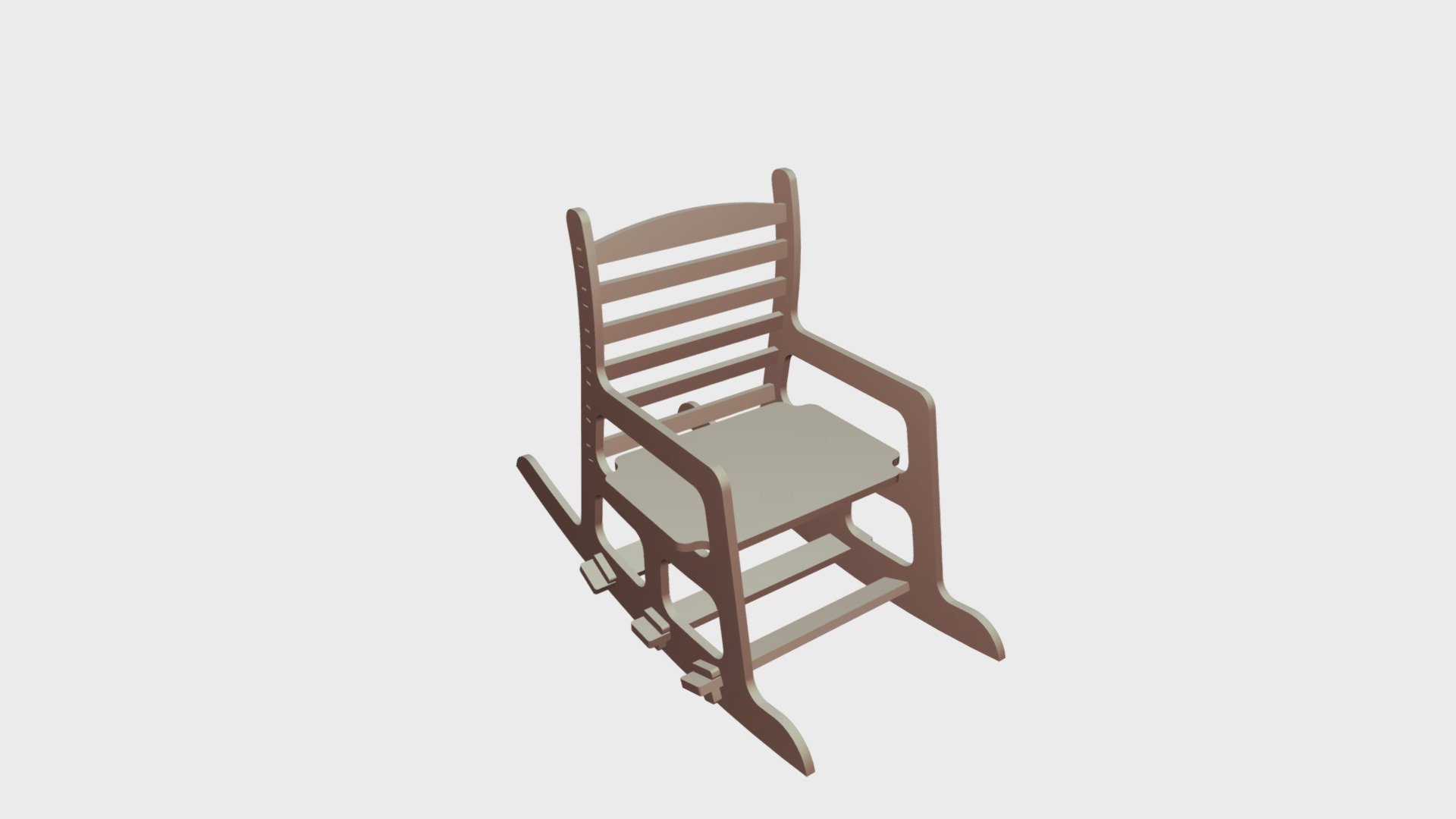 Rocking Chair - Version 2 - Download Free 3D model by Linda Z ...