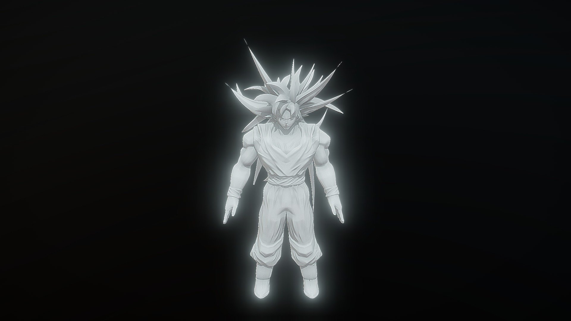 Goku 3 - 3D model by sasukepav [08a7edd] - Sketchfab