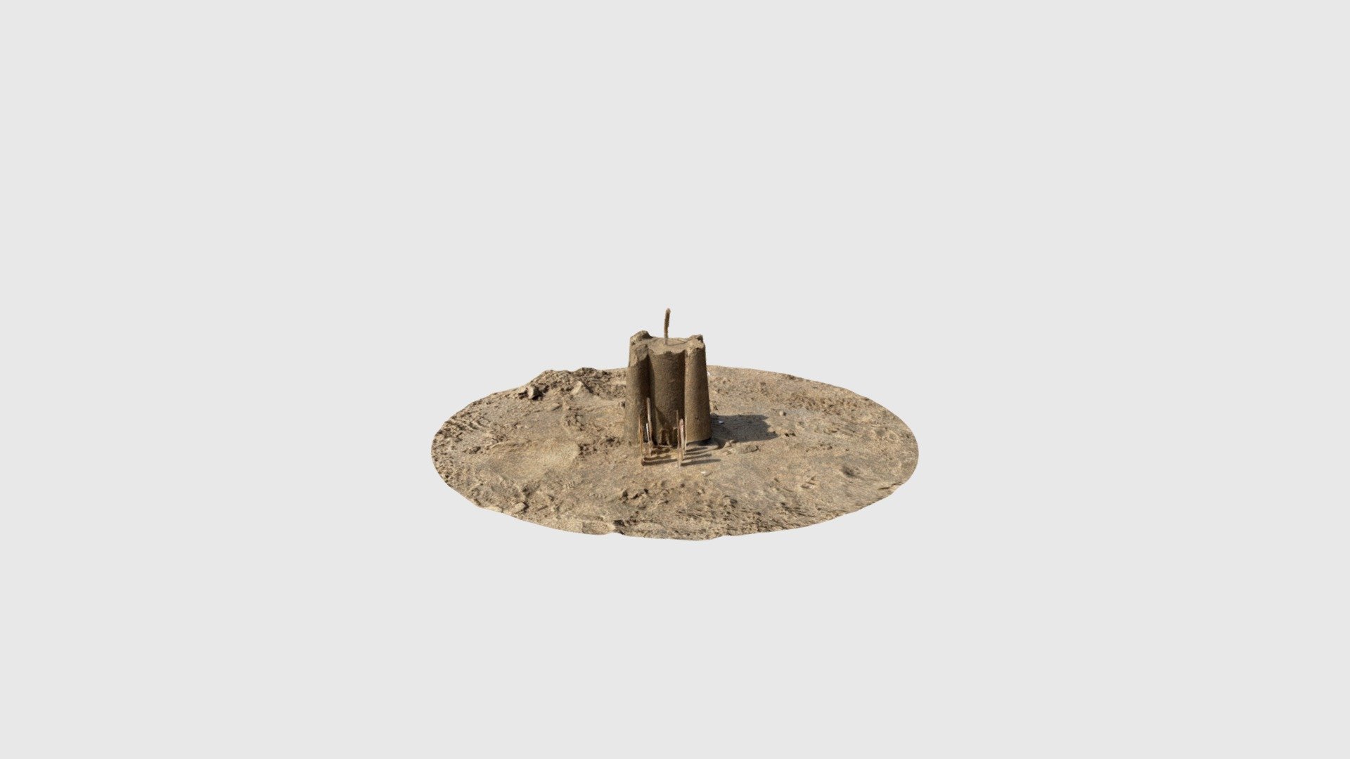 Sand castle - Download Free 3D model by AllardvdMolen [08a807f] - Sketchfab