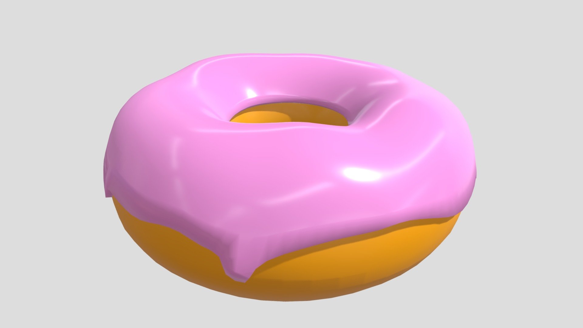 Donut (Strawberry Icing) - Download Free 3D model by RainbowFriendFan ...