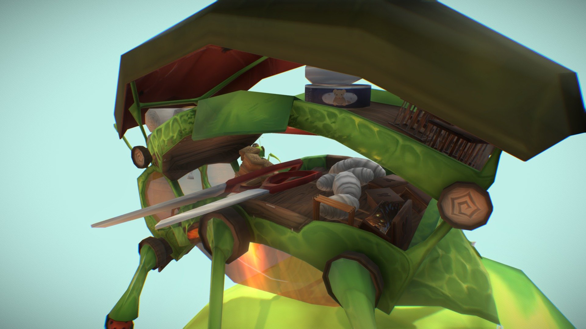 mantis car - Download Free 3D model by vivianhwang.tw [08aabab] - Sketchfab