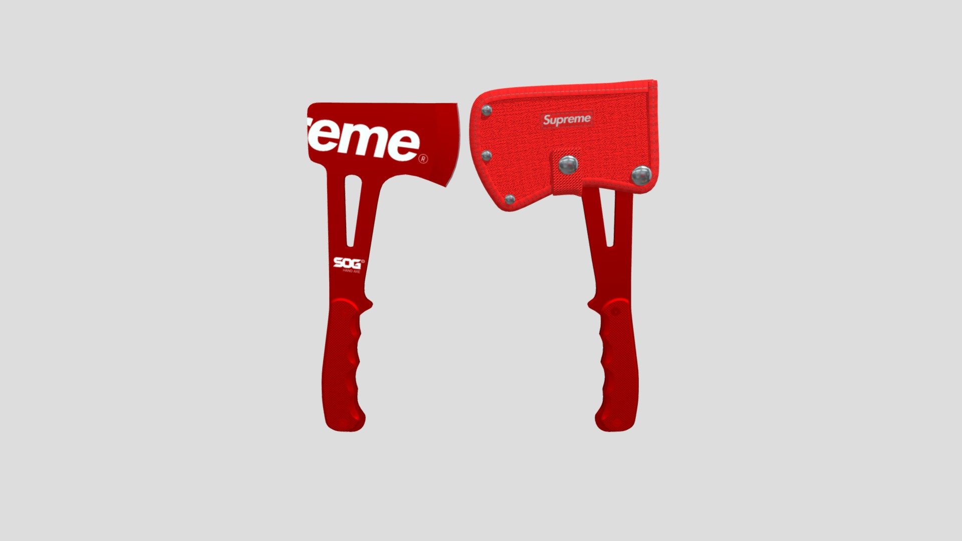 Supreme Axe - 3D model by tridyrose [08ad364] - Sketchfab