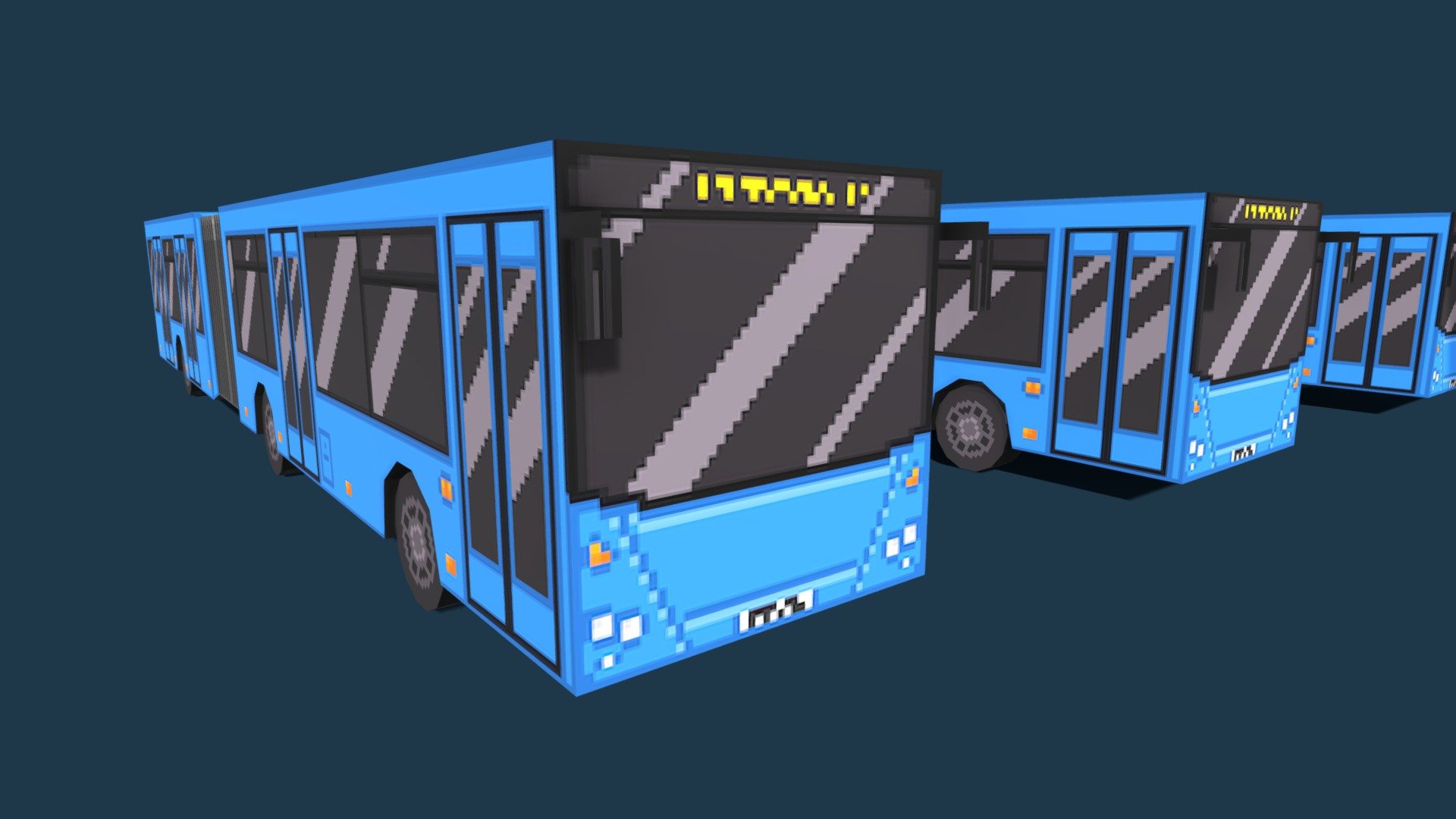 Pixel city buses - Download Free 3D model by Apokalips123 (@semarumov ...
