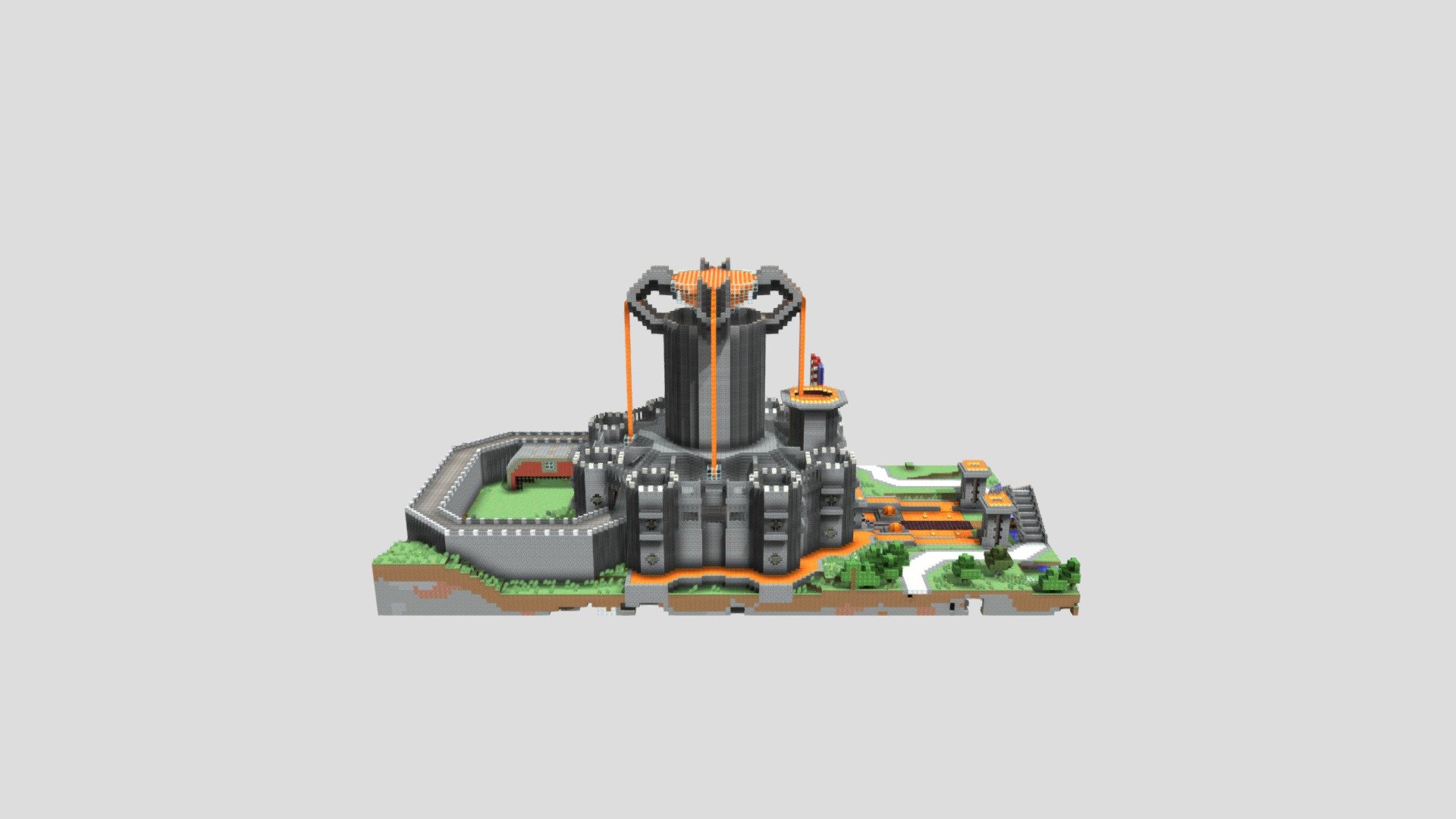 lava-castle - Download Free 3D model by madexc [08ad83a] - Sketchfab