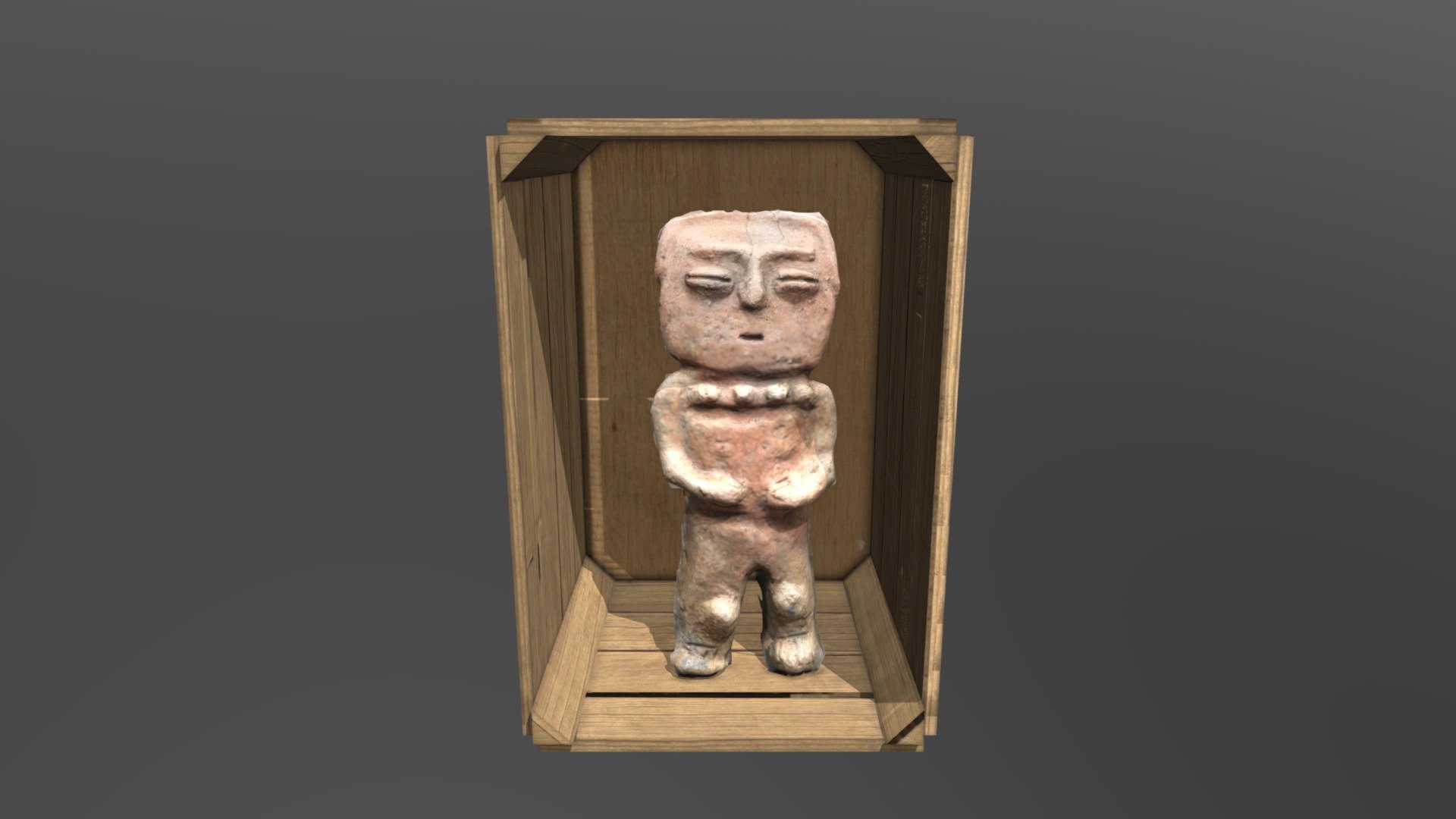 Clay figure in display box - Download Free 3D model by VR Voyaging ...
