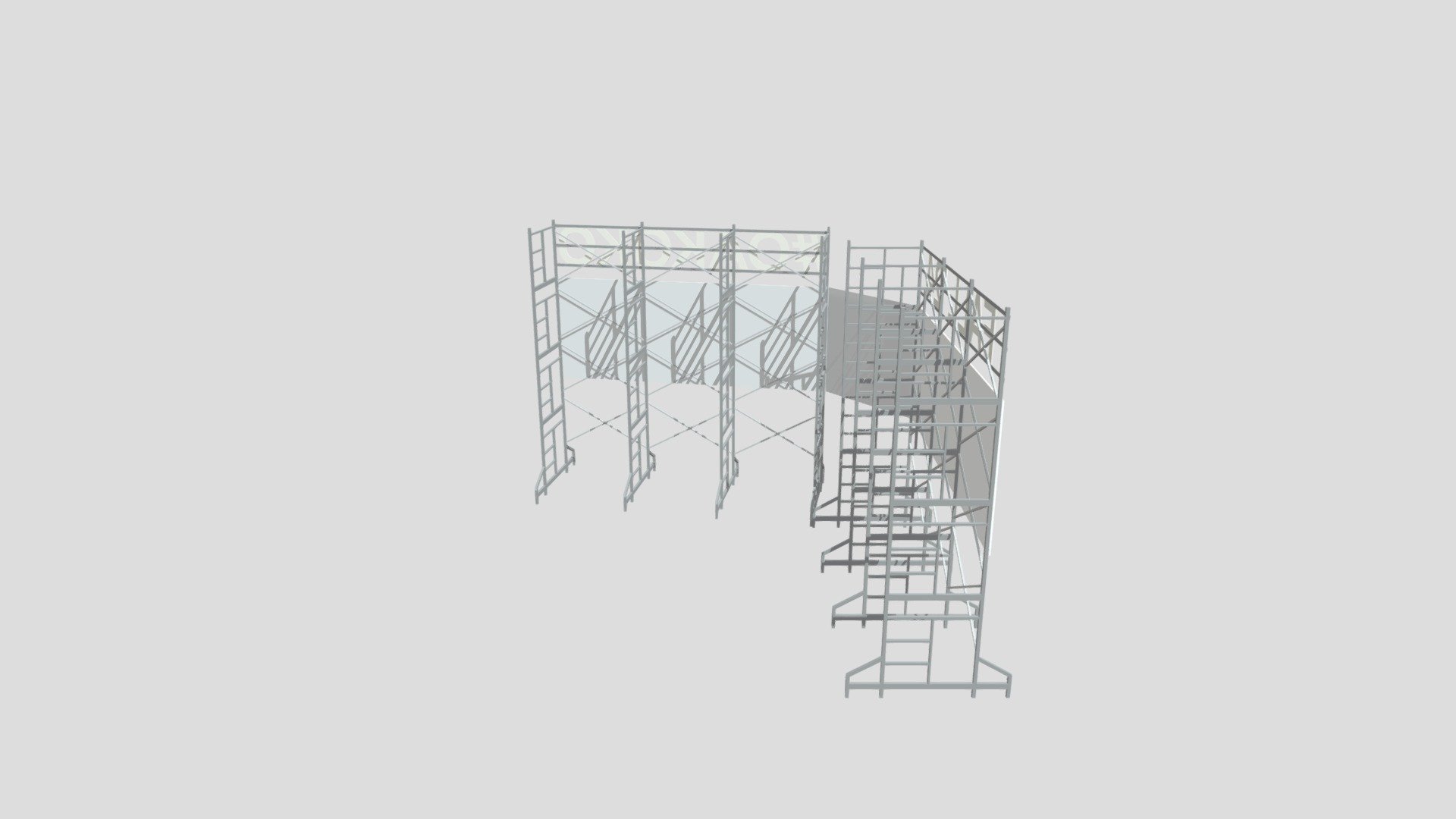 Scaffolding billboard - Download Free 3D model by bigboivr [08ae600] - Sketchfab