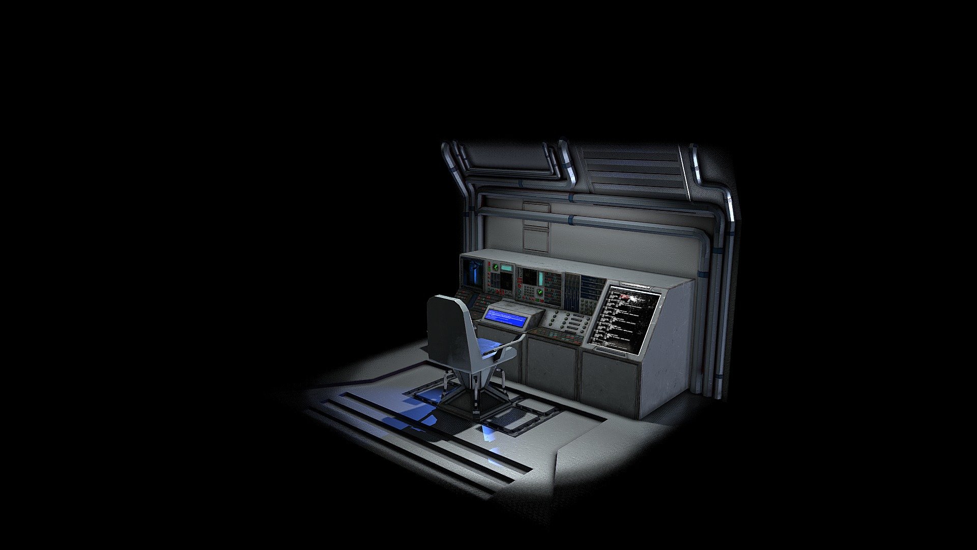 The Control Room - Download Free 3D model by greta.m [08af036] - Sketchfab