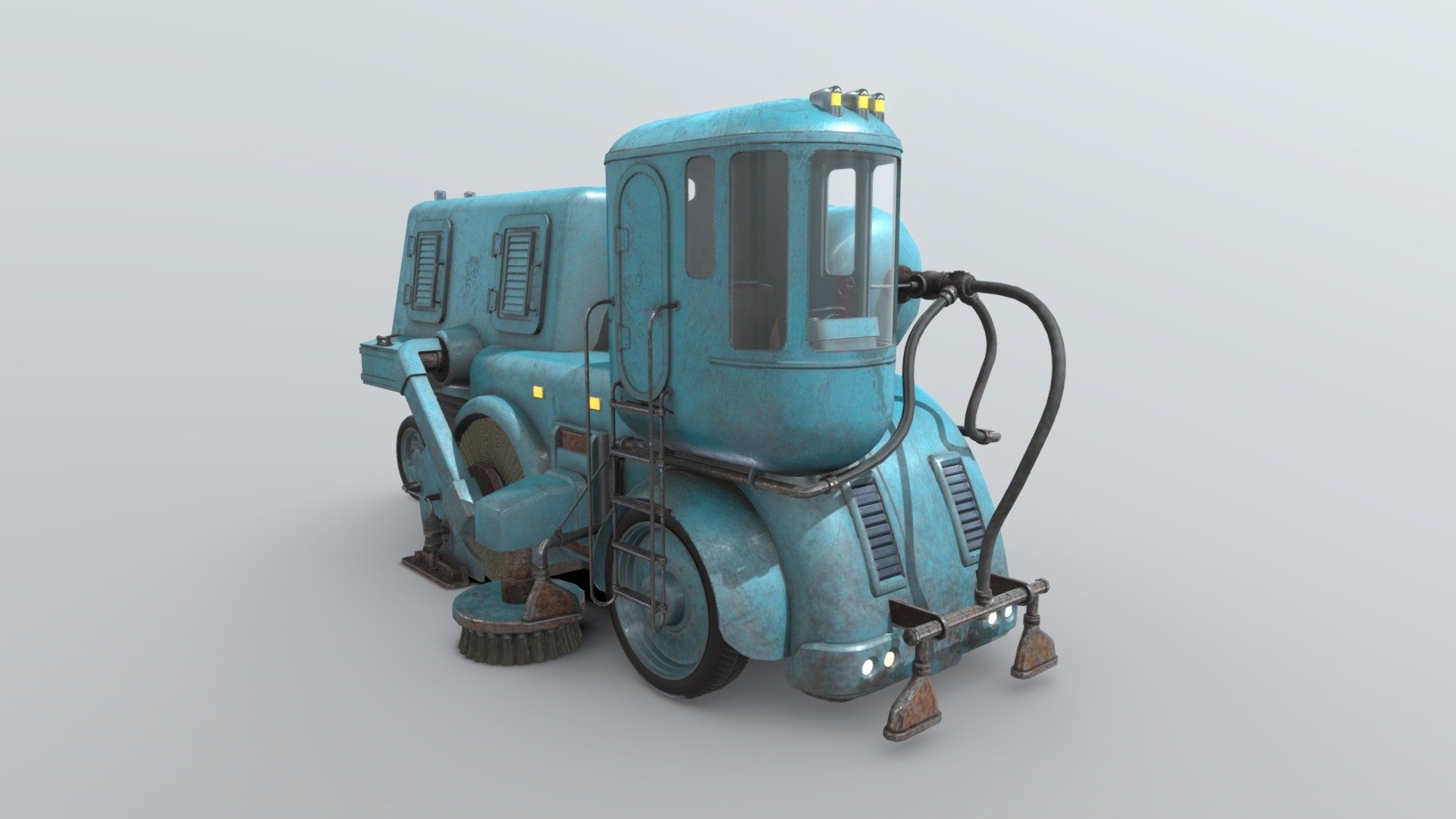 Stylized Street Sweeper - 3D model by DrawnPixel [08b2cef] - Sketchfab