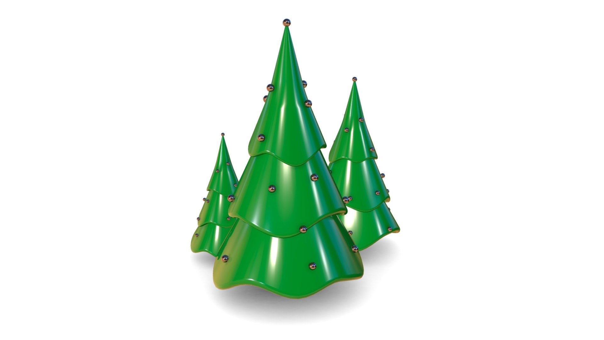 Evergreen trees - Download Free 3D model by patrakeevasveta [08b4c20 ...