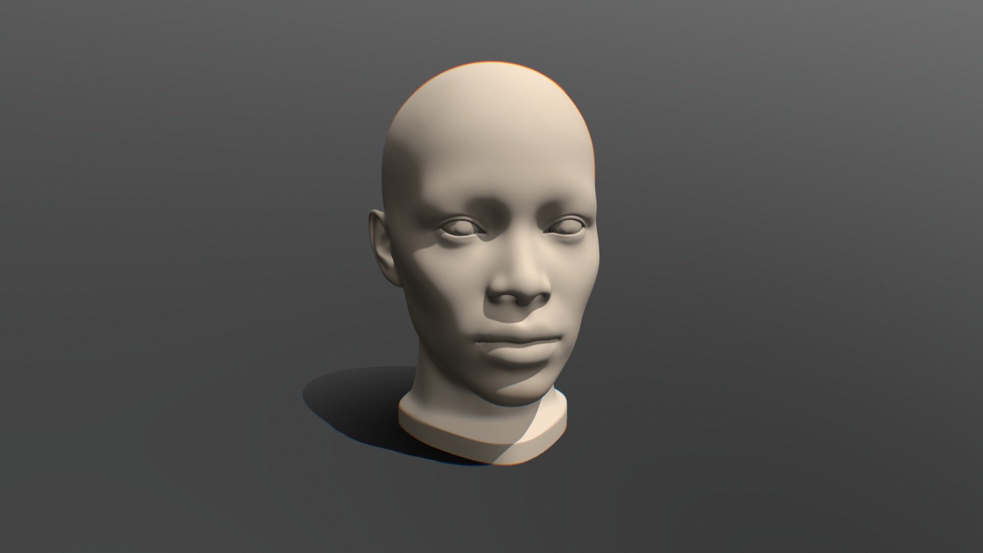 Realistic Afrocentric Female Planar Head - Buy Royalty Free 3D model by ...