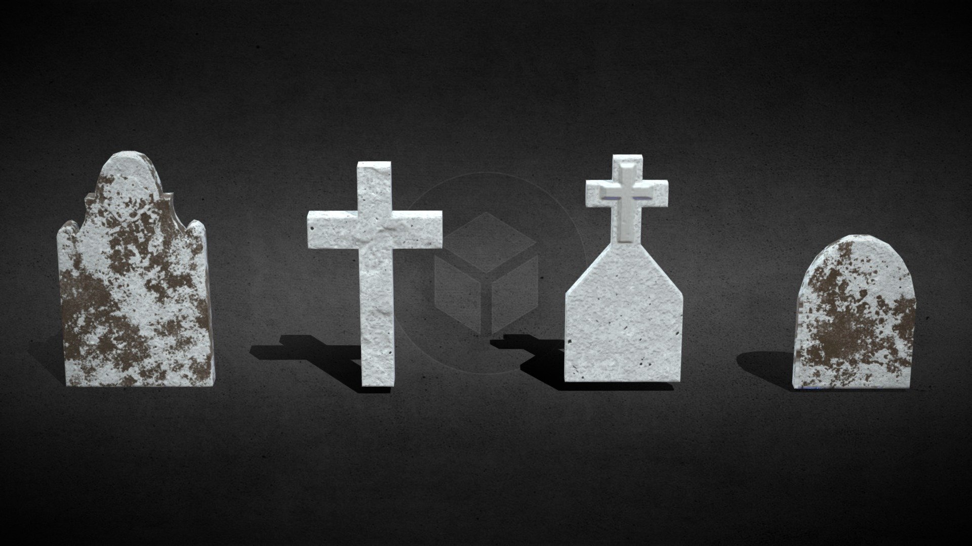 Gravestones - Download Free 3D model by fruitsue [08baef4] - Sketchfab