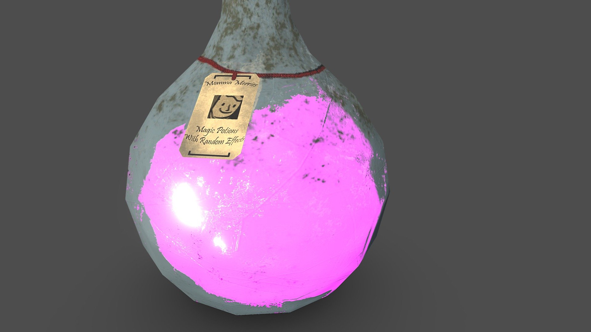 Potion Bottle - Course Work - 3D model by jackfleming [08c0778] - Sketchfab