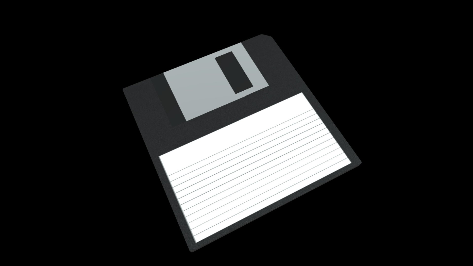 Floppy disk - 3D model by Ms Malvolio (@ms_malvolio) [08c0be2] - Sketchfab