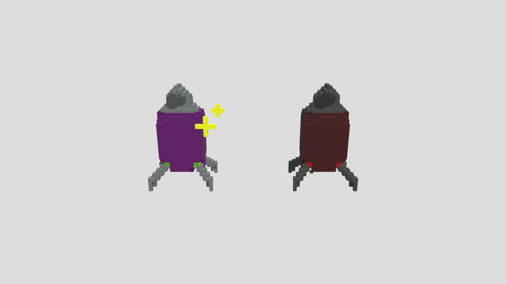 Fakemon: Mutophage and shiny Mutophage - Download Free 3D model by ...