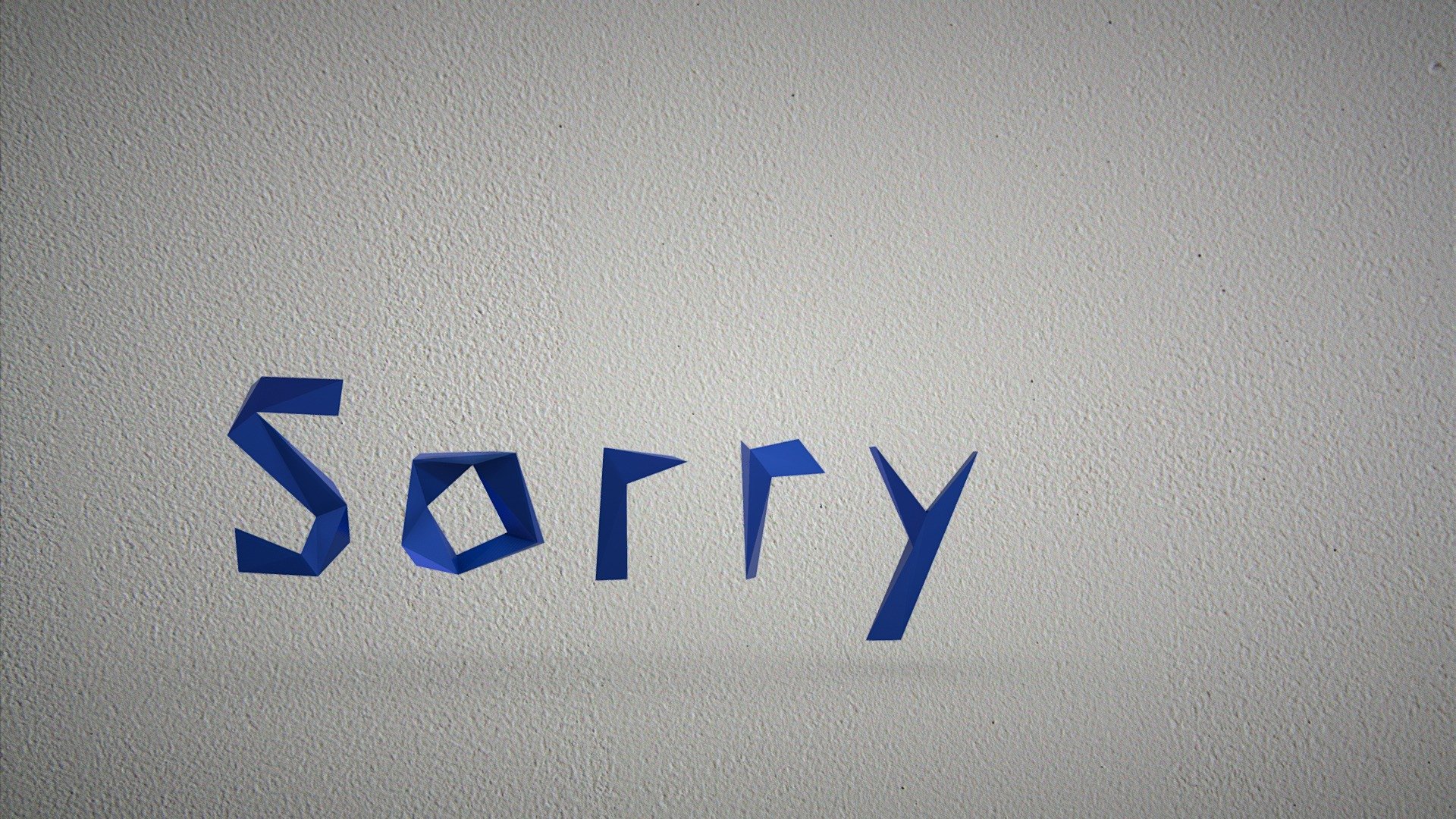 Lowpoly Sorry Text 3D - Download Free 3D model by tkkjee 🪲 (@tkkjee ...