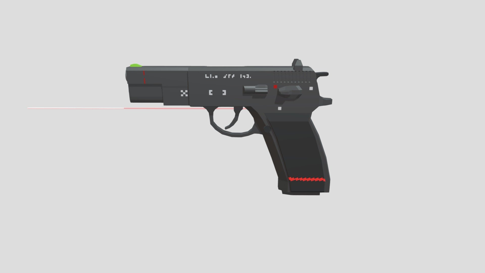Type-75 'Protektor' Pistol - 3D model by Wheat23 [08c5cff] - Sketchfab