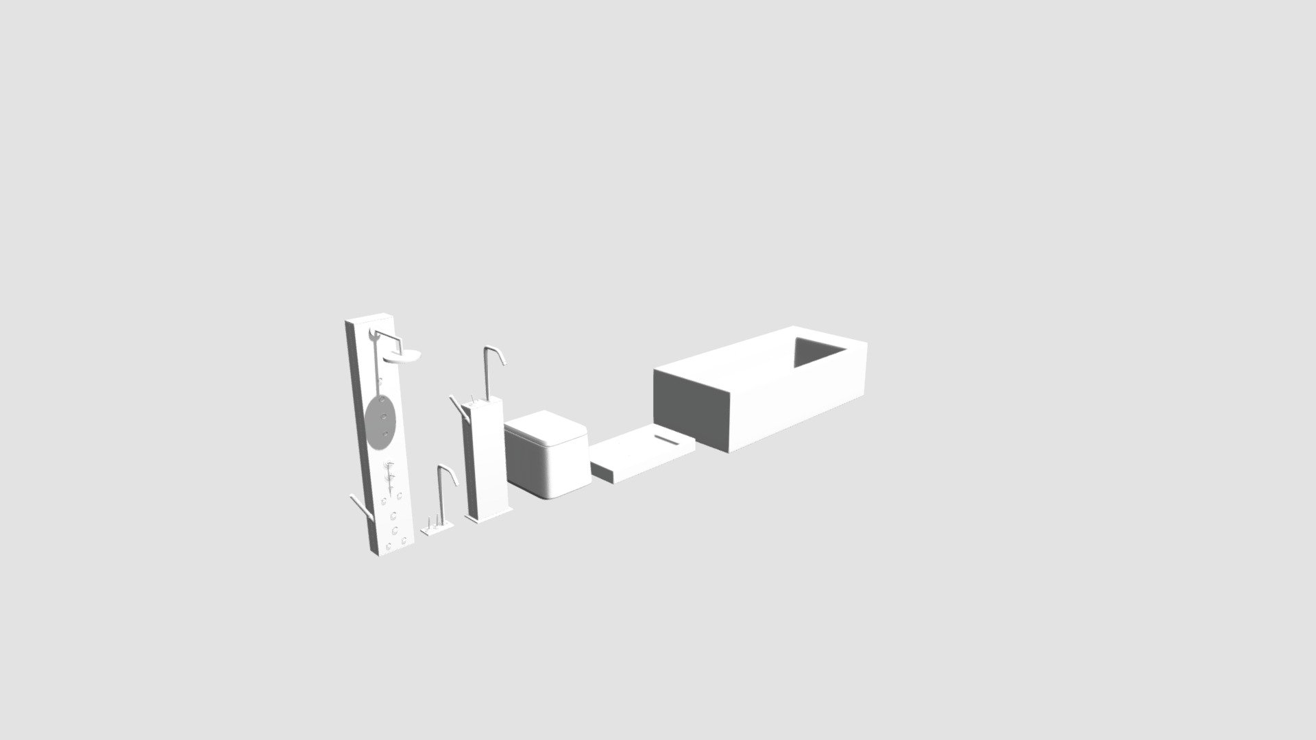 bathroom fixtures - Buy Royalty Free 3D model by Evermotion [08c7104 ...