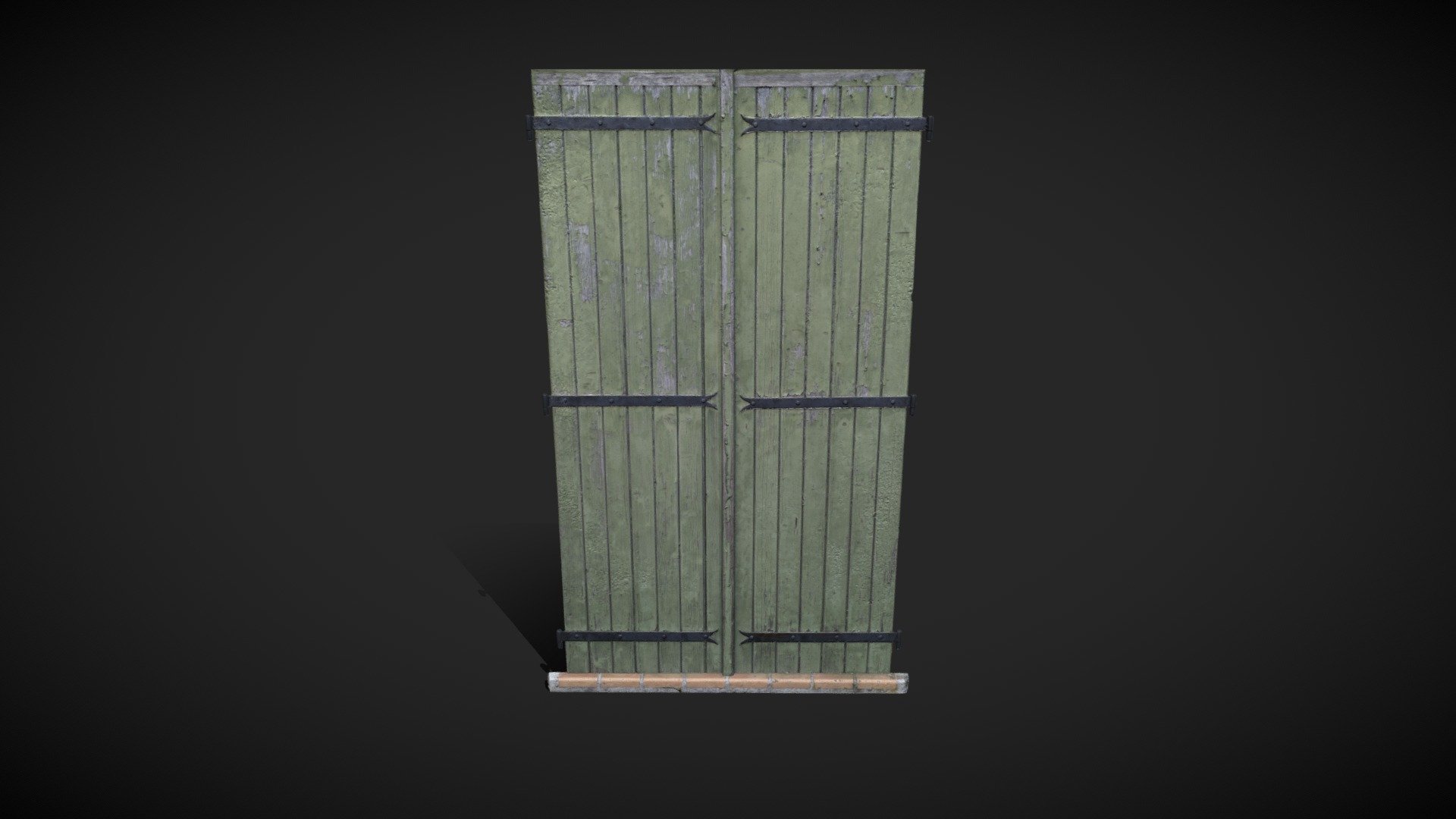 Scanned old dirt wood Shutter X2 - 3D model by Hypercube ...