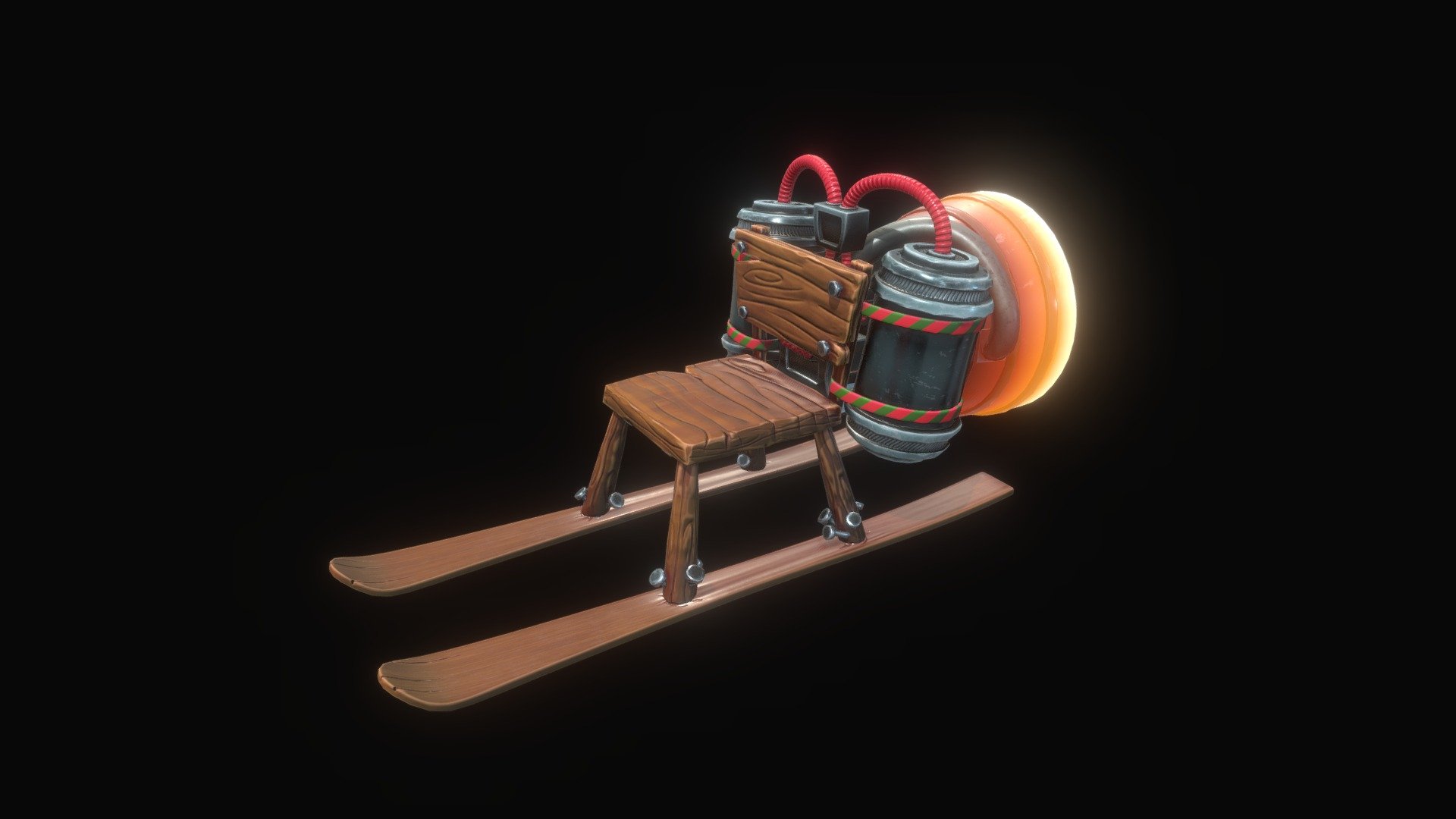 Santa's Sleigh (Rocket Edition) - 3D model by becausepossibilities ...
