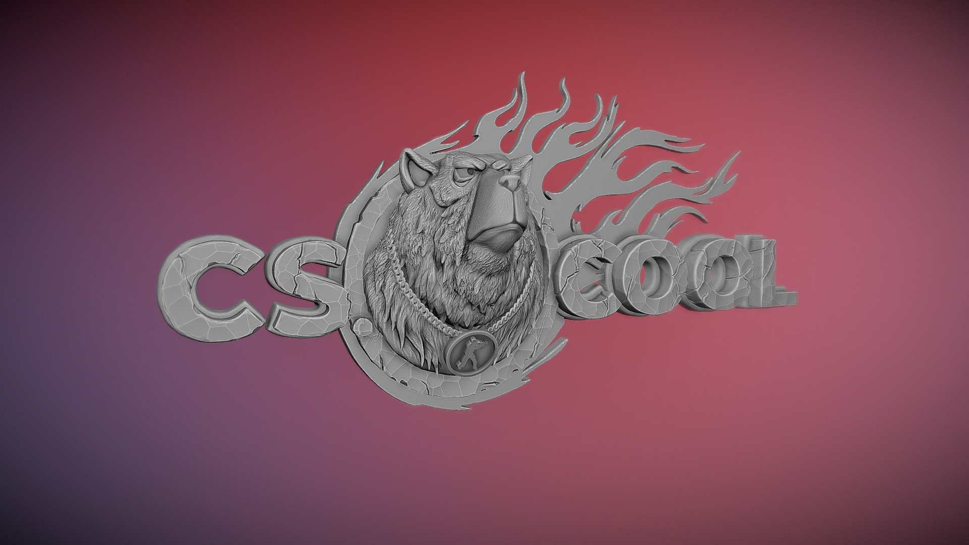 Logotype "Cs.Cool" - 3D model by AkSdev [08cb9b6] - Sketchfab