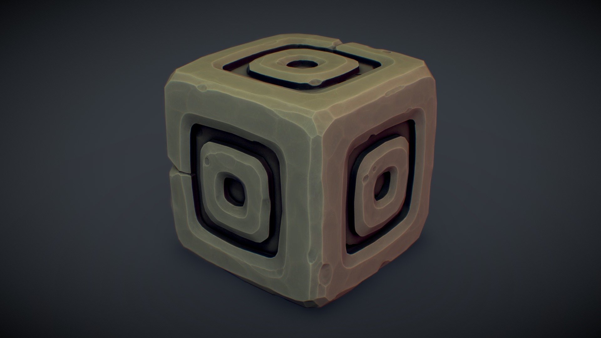 Cube World Stone Block 5 - PBR Series - Buy Royalty Free 3D model by ...