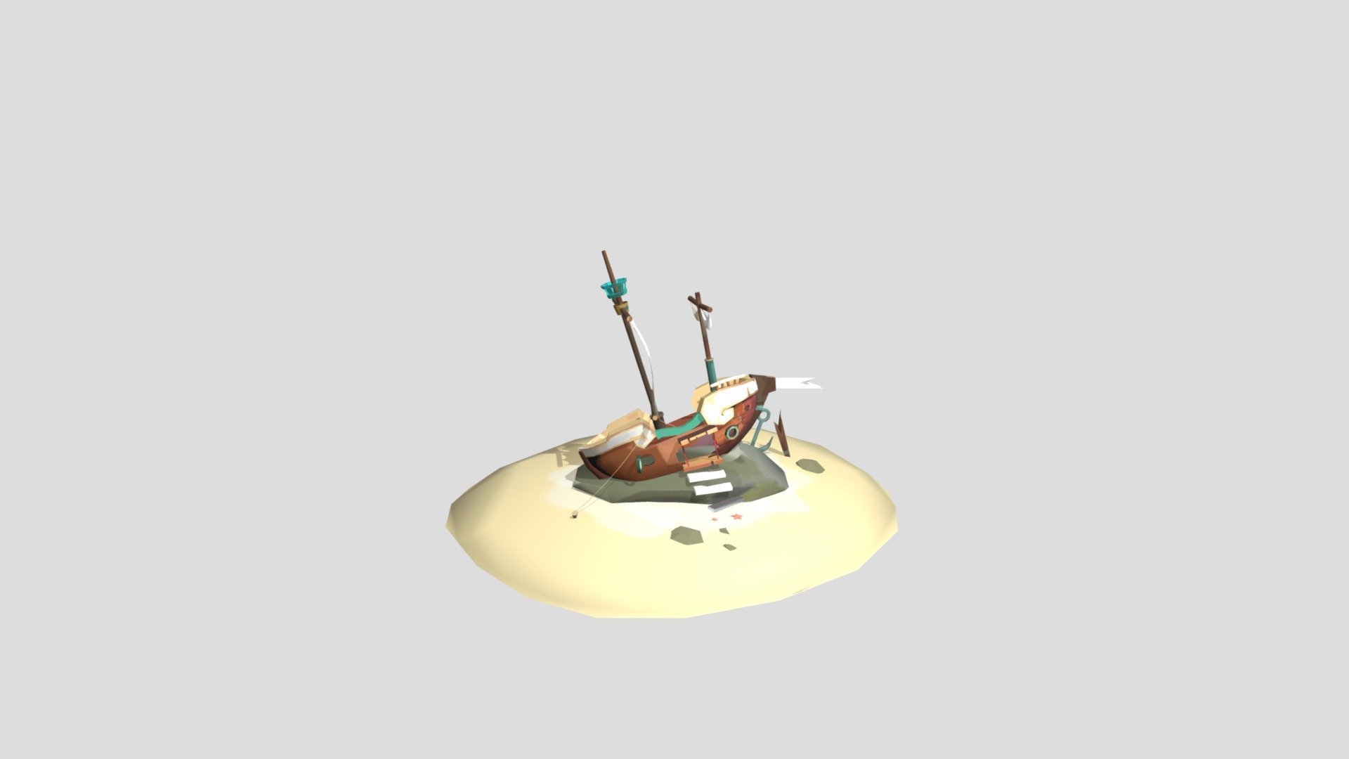Boat_Vitor_Tiago - 3D model by tiagolopes.gamedev [08cc33f] - Sketchfab