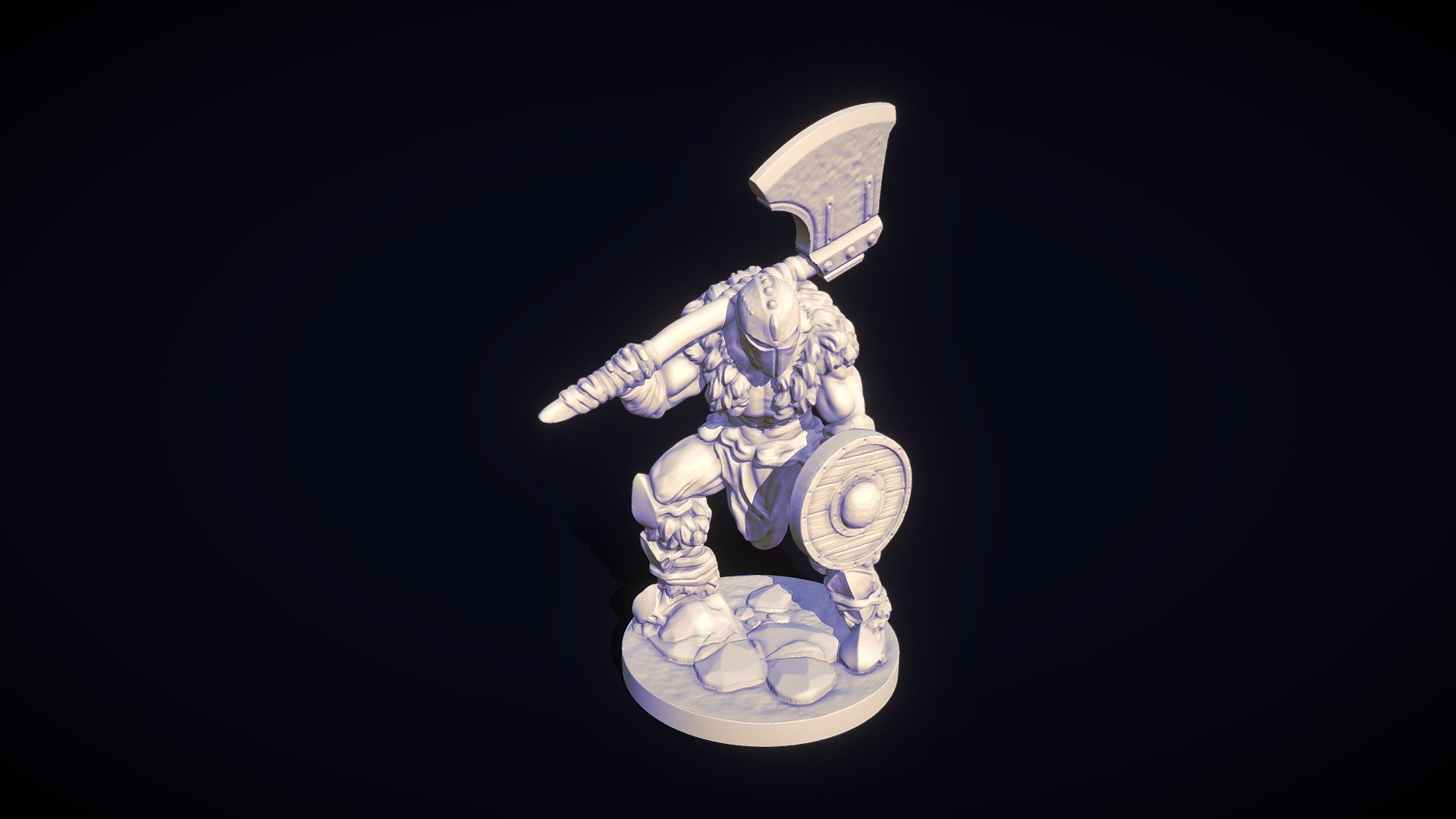 Wolf Paw Berserk MIniature 32 mm (heroic 28mm) - Buy Royalty Free 3D ...