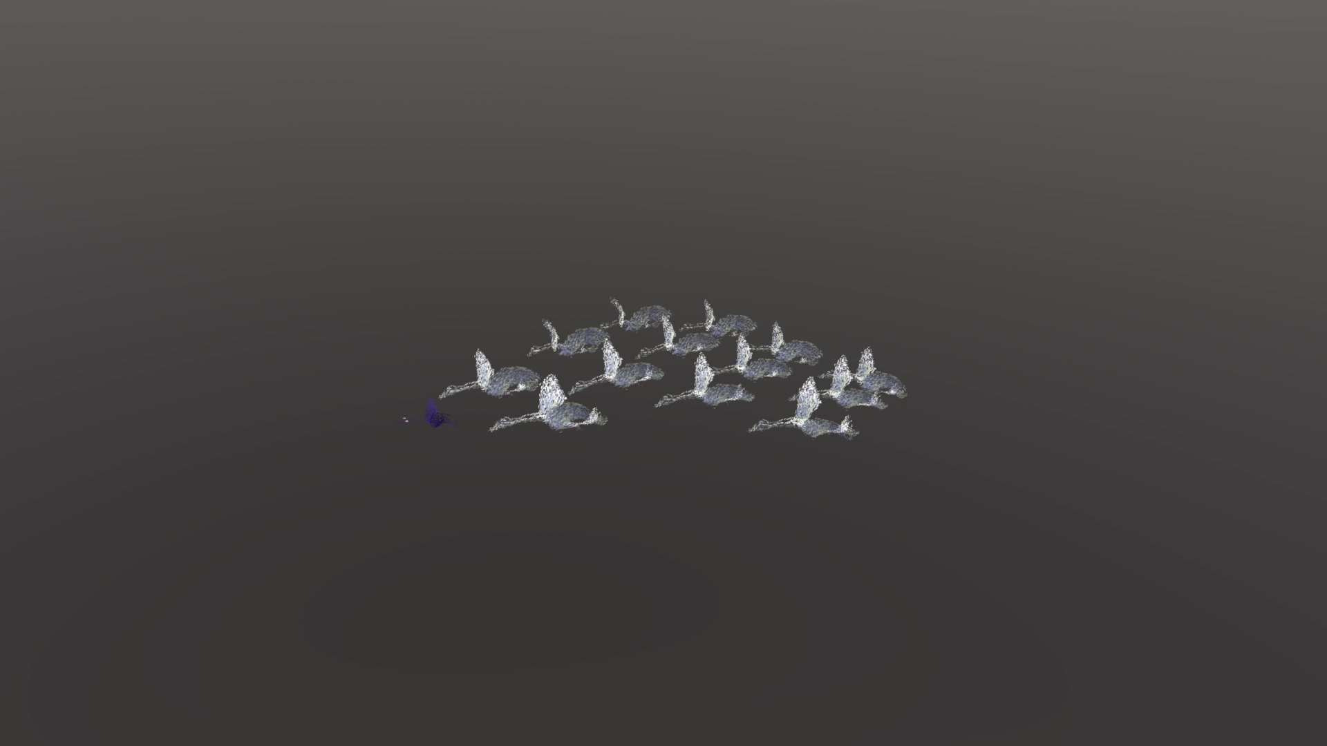 Flock of birds migrating - 3D model by CeroVR (@cerovac) [08cca54 ...