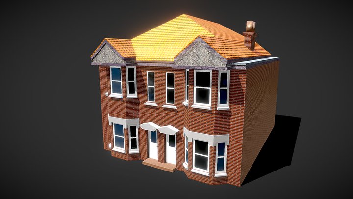 Terraced-house 3D models - Sketchfab