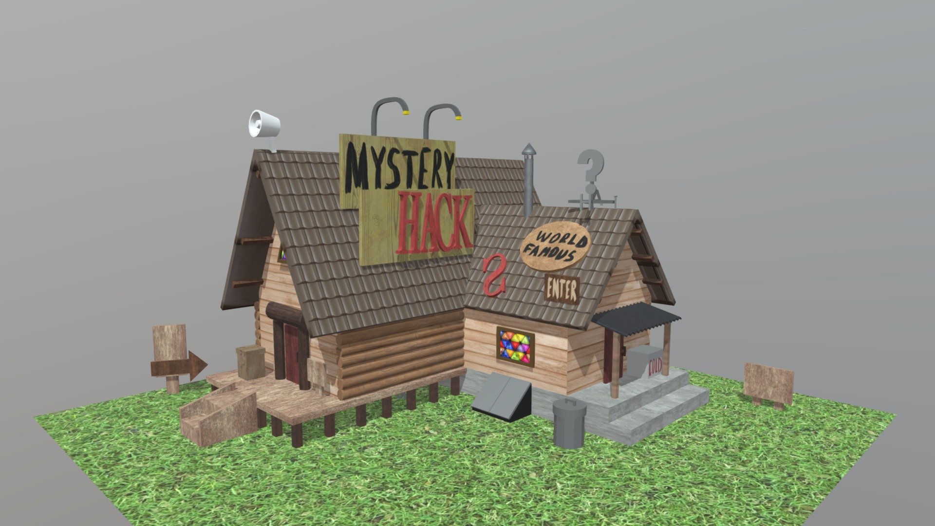 MysteryShack - 3D model by ninja_nugget [08d0997] - Sketchfab