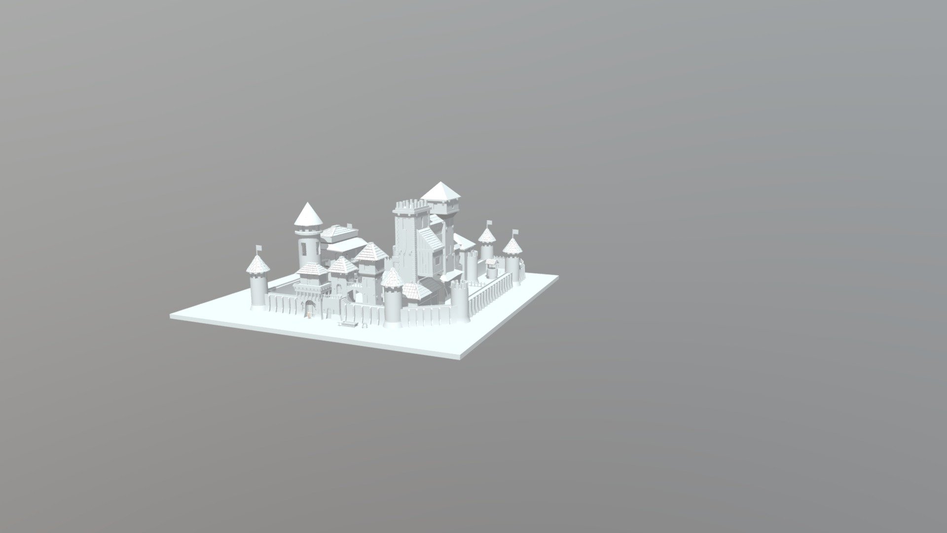 Castle city - Download Free 3D model by abhisheksingh65 [08d3620 ...