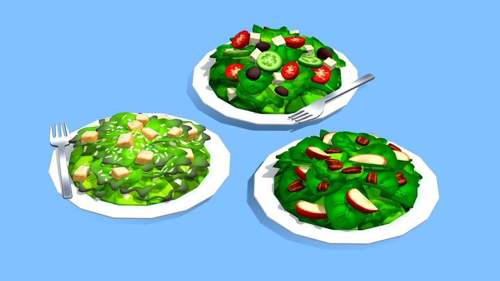 Healthy-food 3D models - Sketchfab