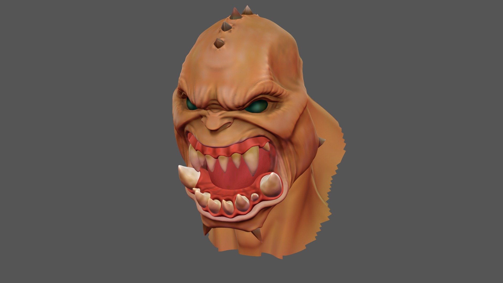 Monster head - 3D model by maxtsovma [08d6273] - Sketchfab