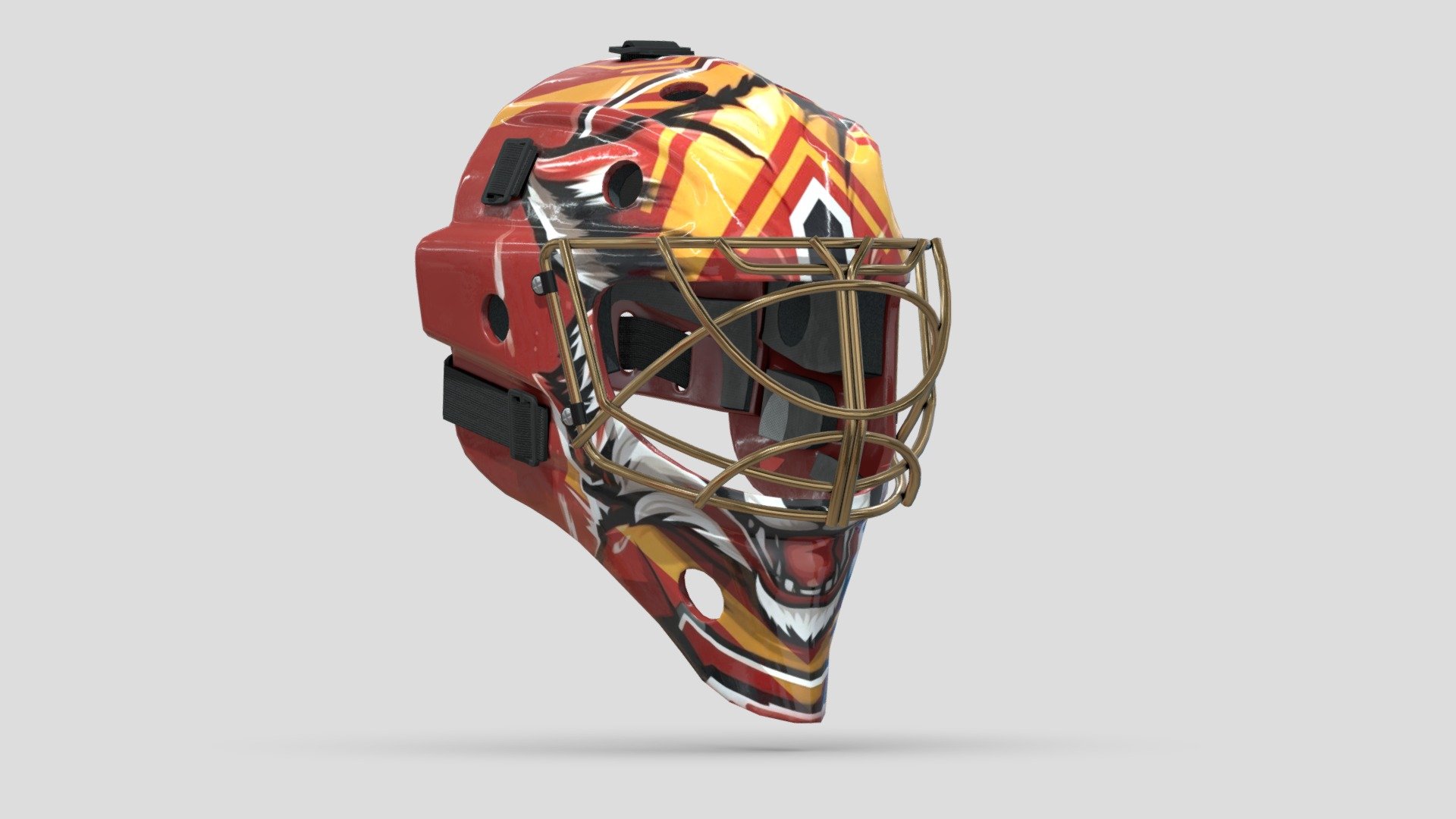 Ice Hockey Goalie mask - 3D model by spaceexpert [08d66b1] - Sketchfab