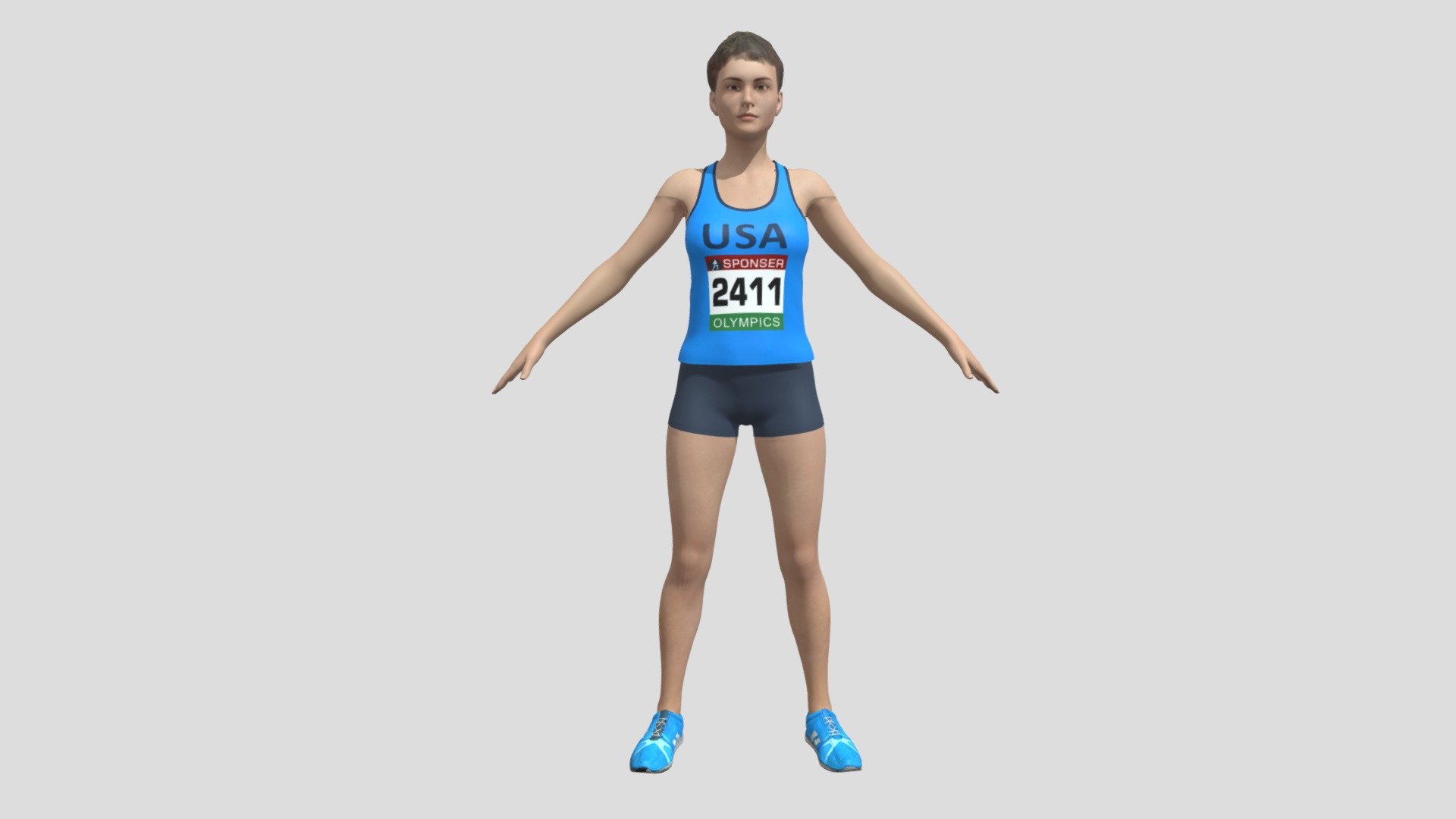 Female Athlete Runner - Buy Royalty Free 3D model by trish.j2109 ...