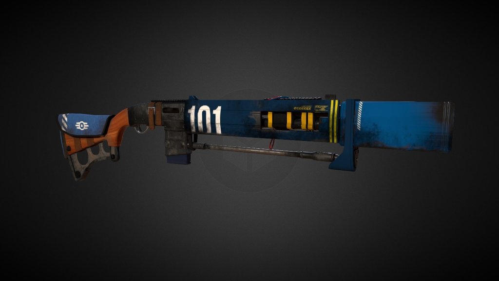 Fallout Shotgun - 3D model by kieranburke128 [08da4ff] - Sketchfab