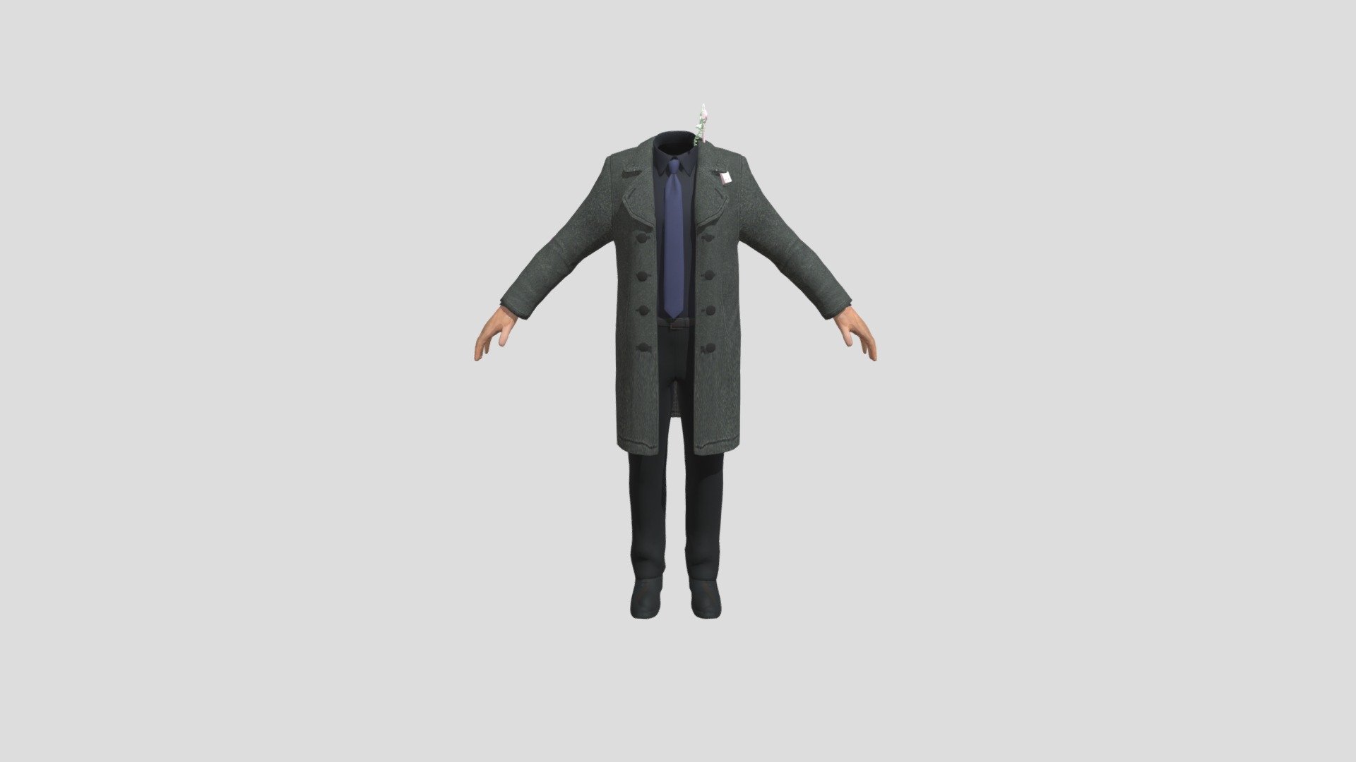 WinterCoatLong2 - Download Free 3D model by fake gman (@tricky_modeler ...
