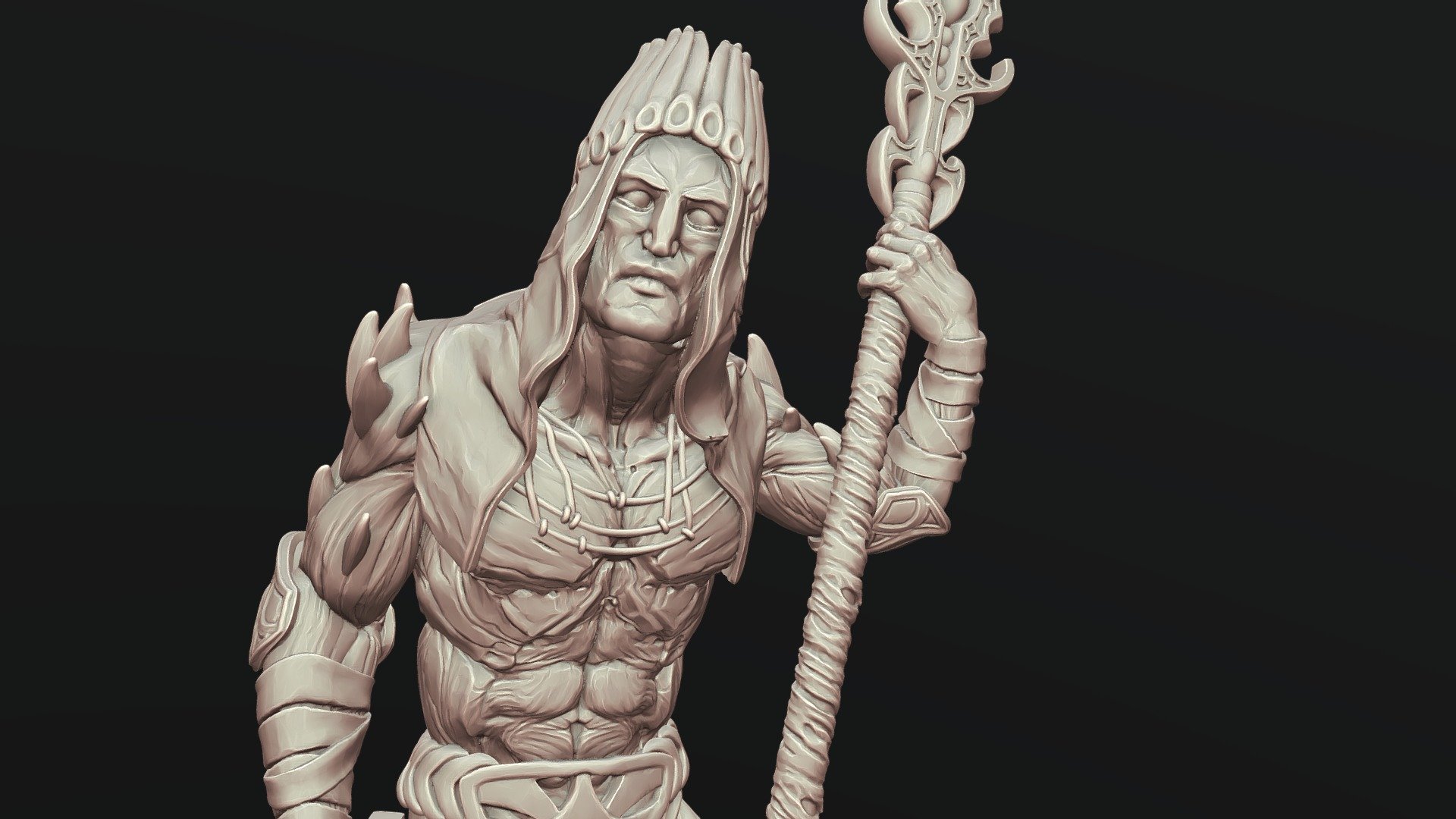 Warlock 3D Printing Miniature - 3D model by TheSurrealFactory [08dc99b ...