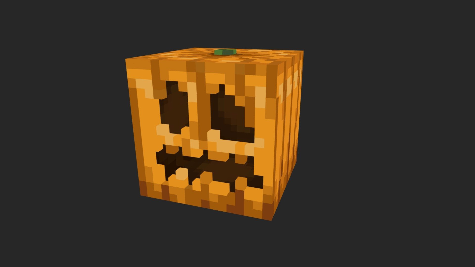 Carved Pumpkin - Model Minecraft - 3D model by Lyv Moon (@LyvMoon ...