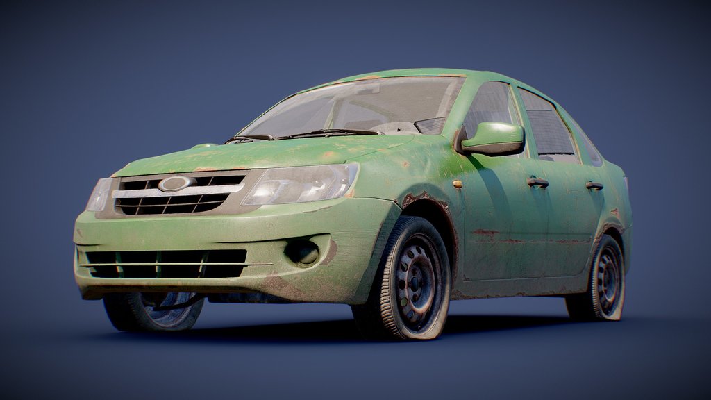 old russian car - A 3D model collection by gainutdinovdv - Sketchfab