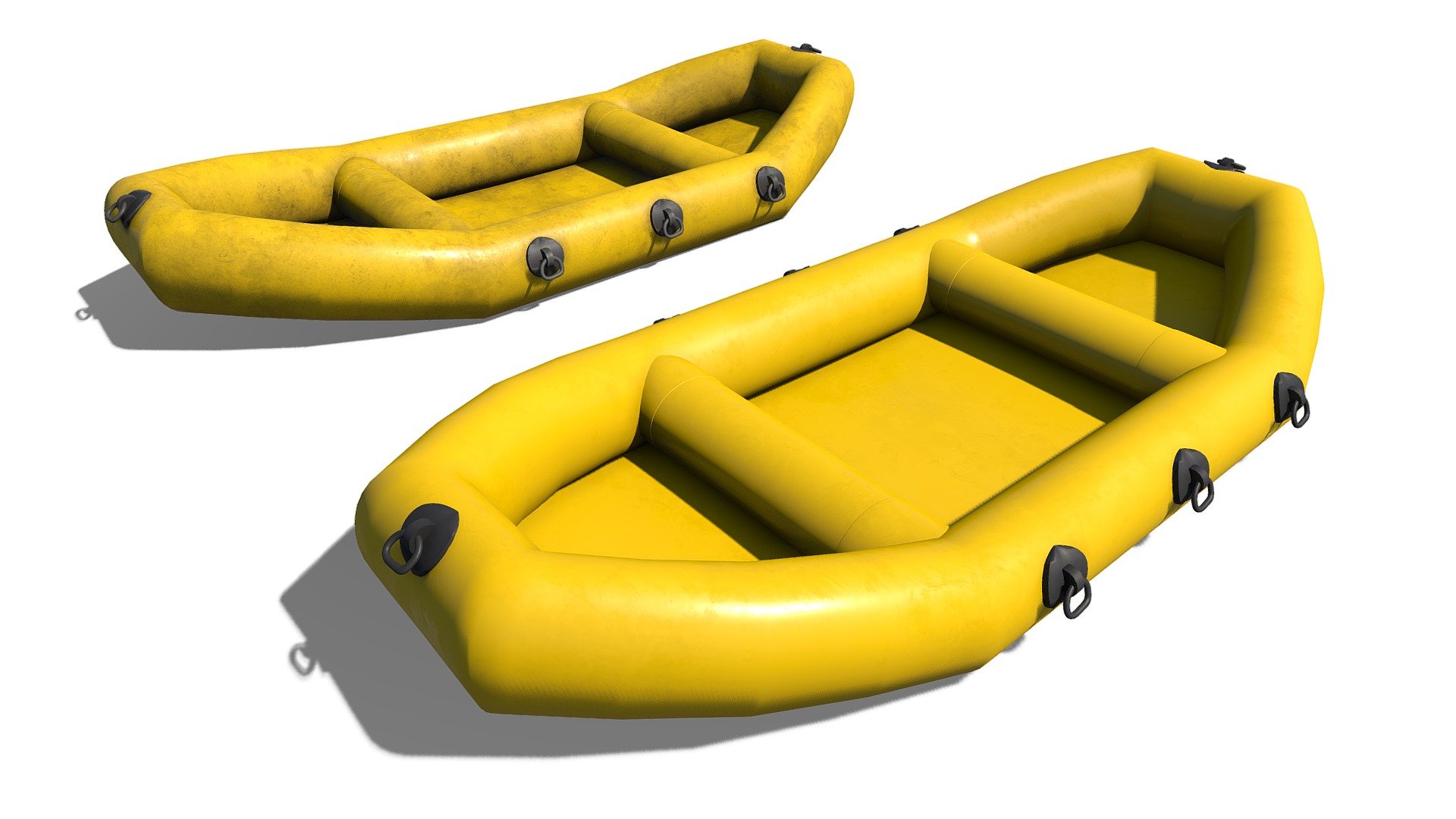 Inflatable Rubber Boat / Dinghy / Life Raft - Buy Royalty Free 3D model ...