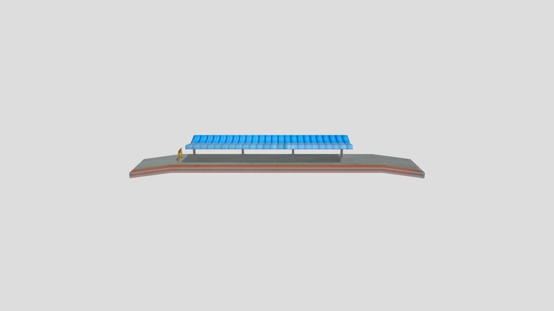 Indian railway station platform - Download Free 3D model by @PRISMA ...