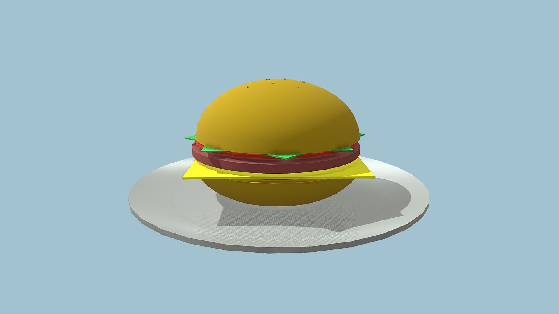 Cheeseburger - Low Poly - Download Free 3D model by My Name Is This ...