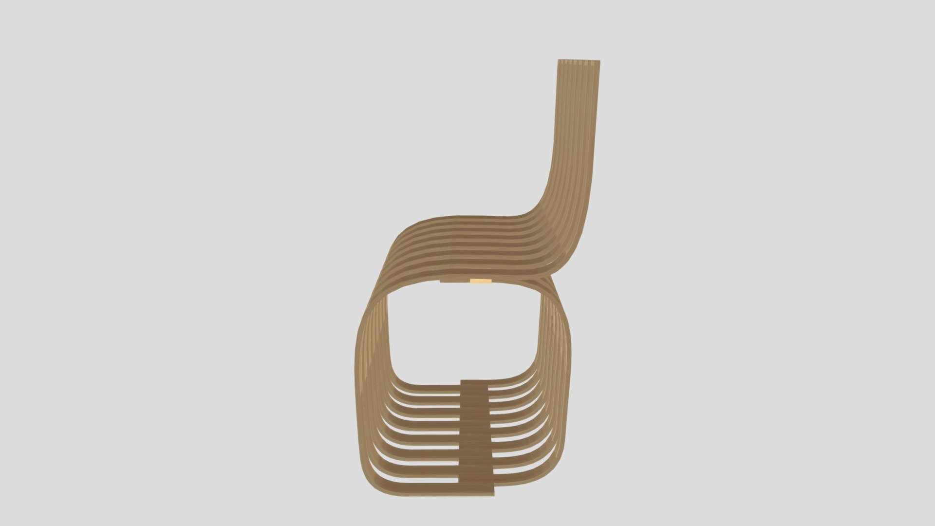 Design wooden curved chair - Download Free 3D model by Fablito (@fabio ...